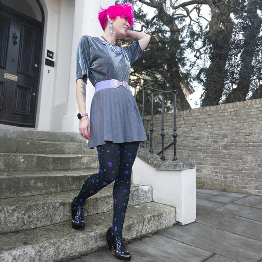 80 Denier Opaque Tights - Aliens – Snag