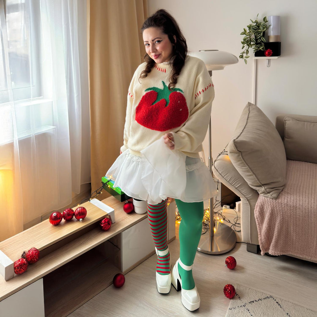 Duo Elf Mismatched Christmas Tights | Snag