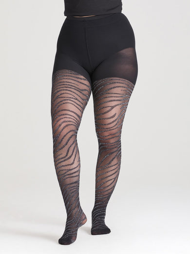 Zebra Cadabra - Zebra Print Tights - Snag