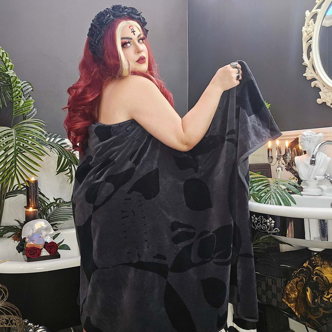 Plushie Towel - Catacomb | Oversized Grey Towel | Snag