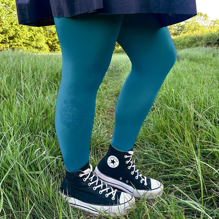 50 Denier Tights - Petrol Blue - Tights & Clothes In Sizes 4-38 - Snag