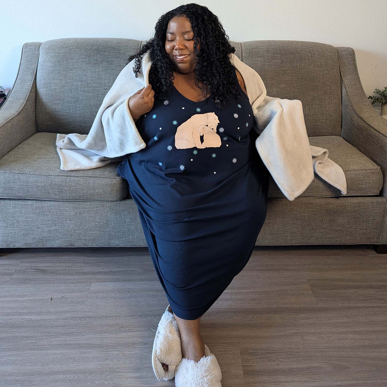 Short Nightdress - Polar Snuggles - Tights & Clothes In Sizes 4-38 - Snag