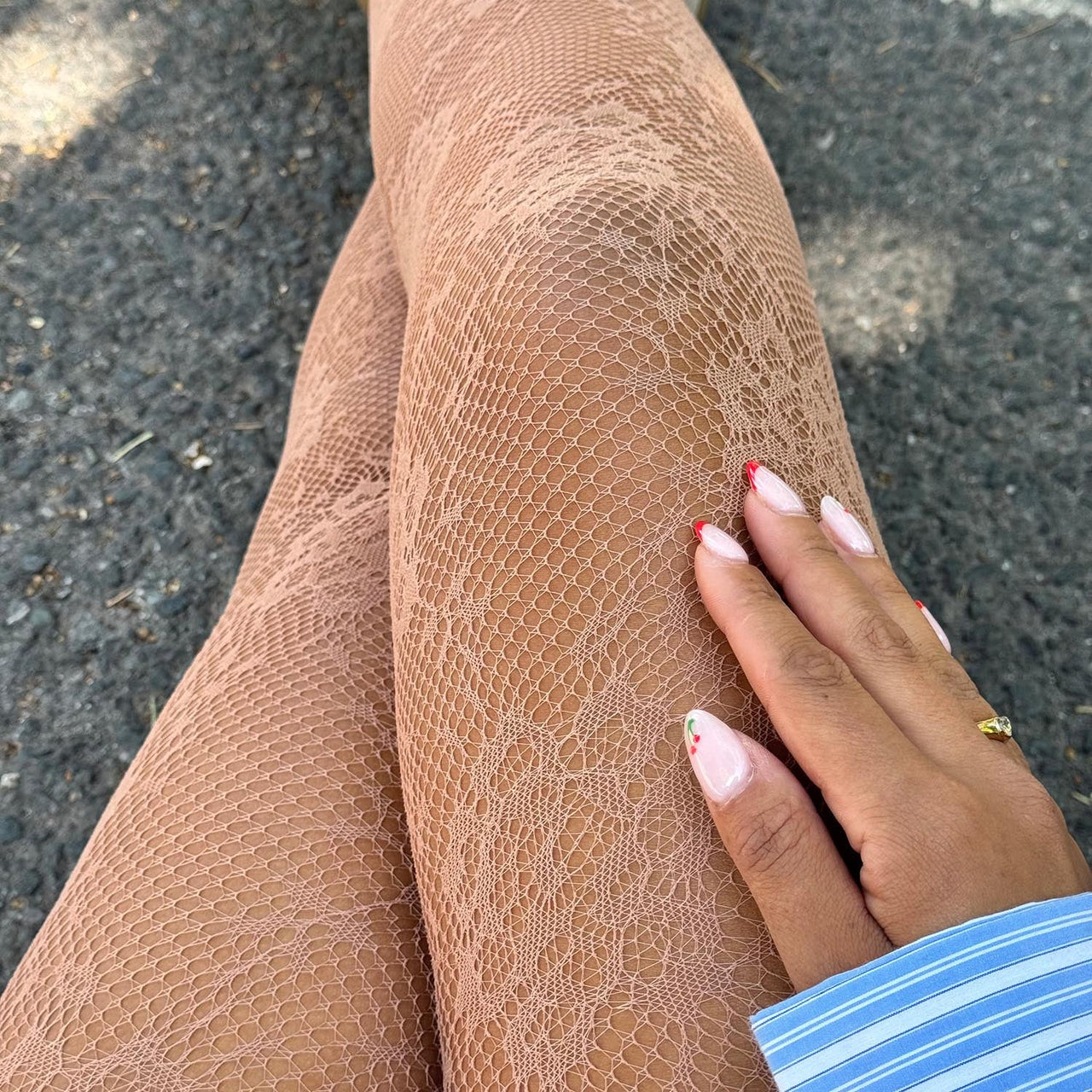 Hot Patootie | Floral Lace Tights | Snag