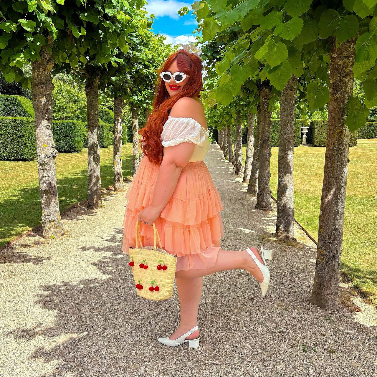 Mini Mesh Skirt - Peach Mousse - Tights & Clothes In Sizes 4-38 - Snag