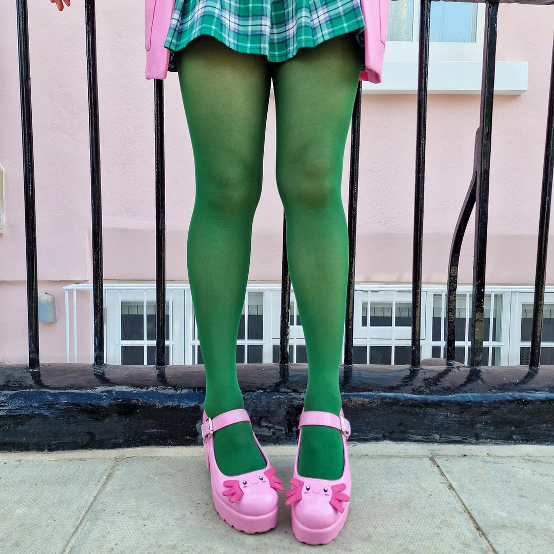 Petit Pois - 50 Denier Tights in Forest Green | Snag