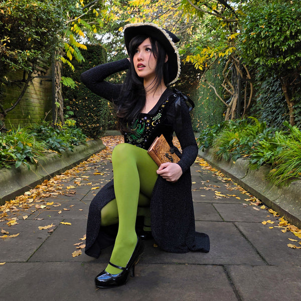 Fern 120 Denier Tights | Super Opaque Green Tights – Snag