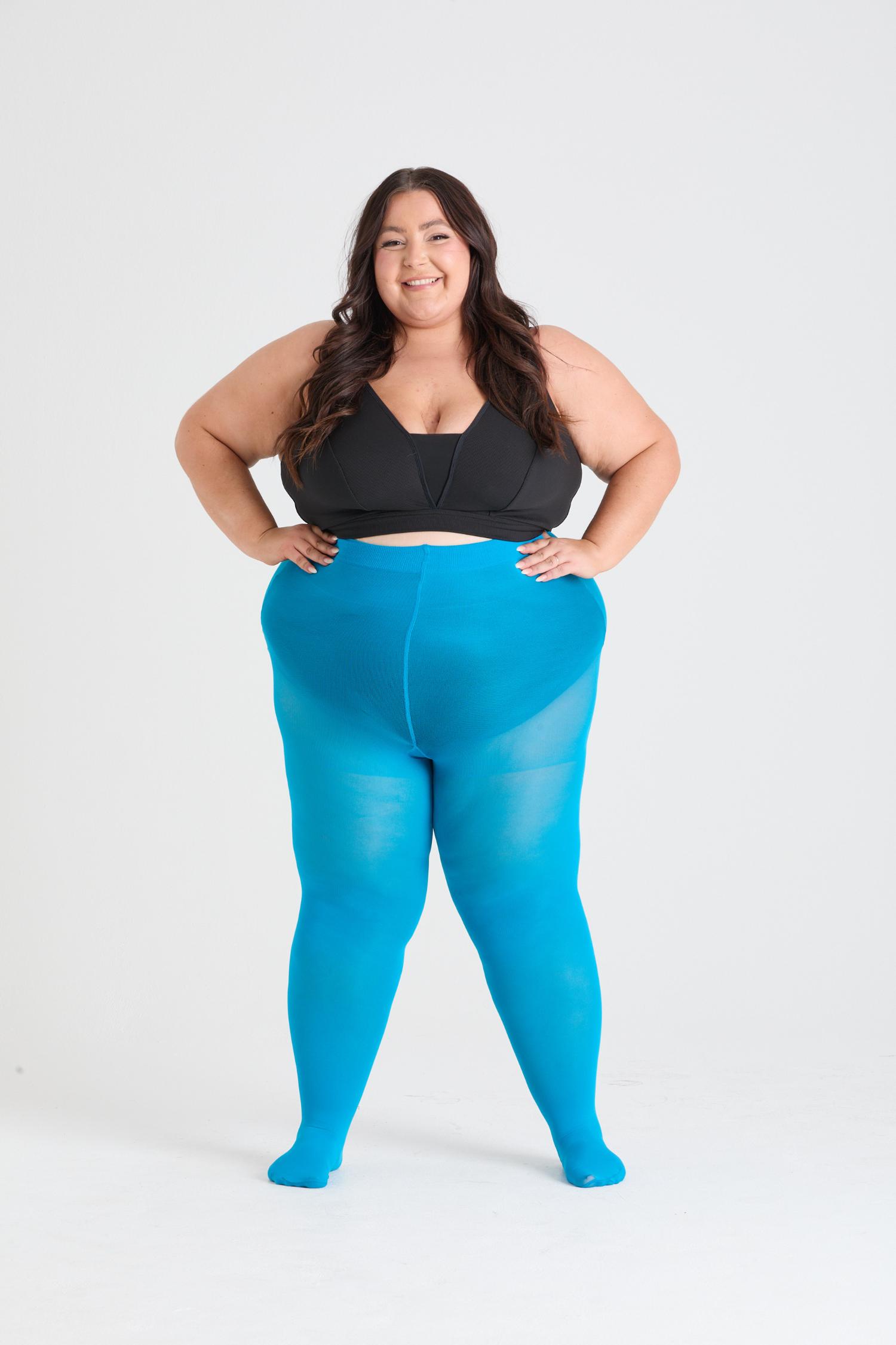 50 Denier Tights - Petrol Blue - Tights & Clothes In Sizes 4-38 - Snag