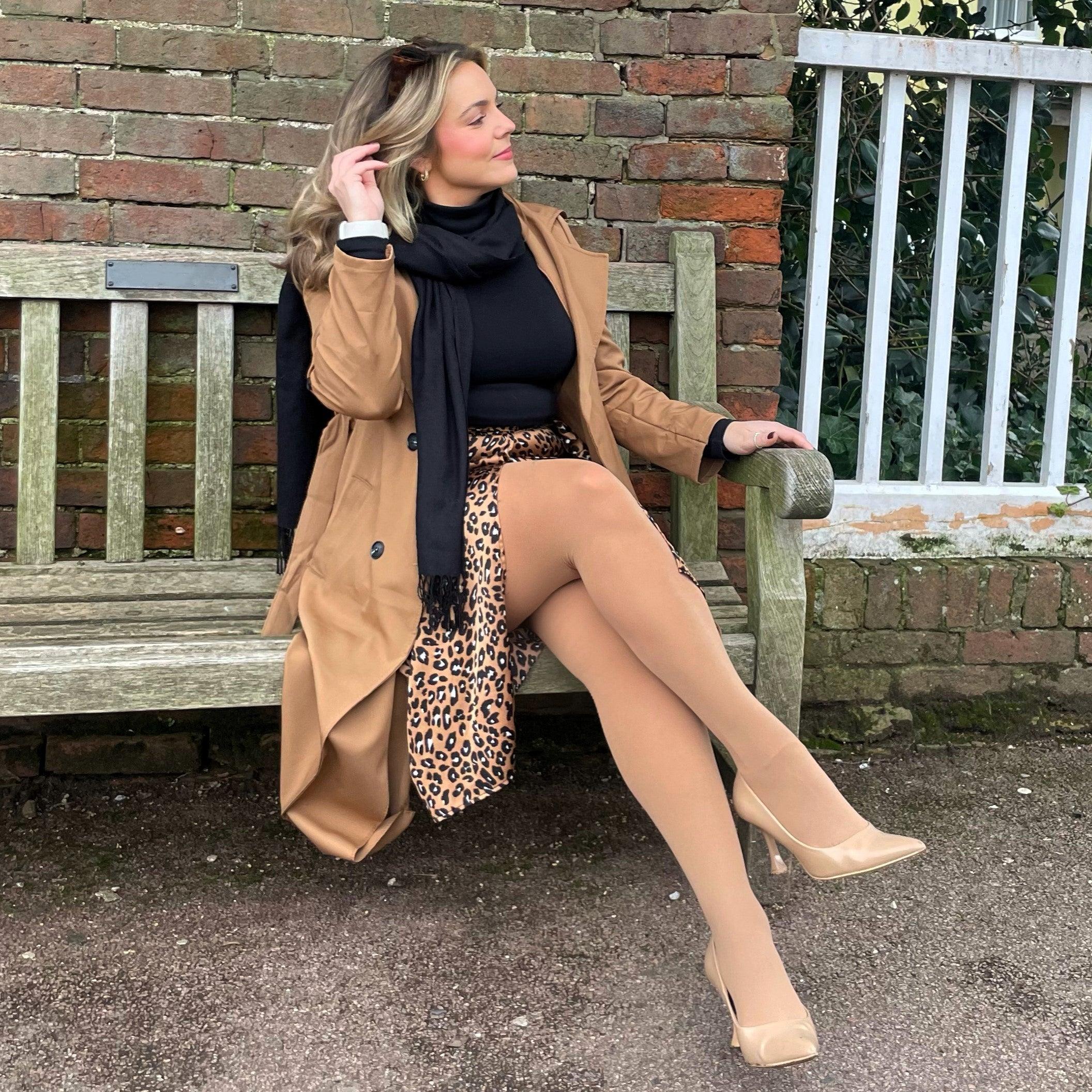 Caramel Latte Light Compression Tights - Snag