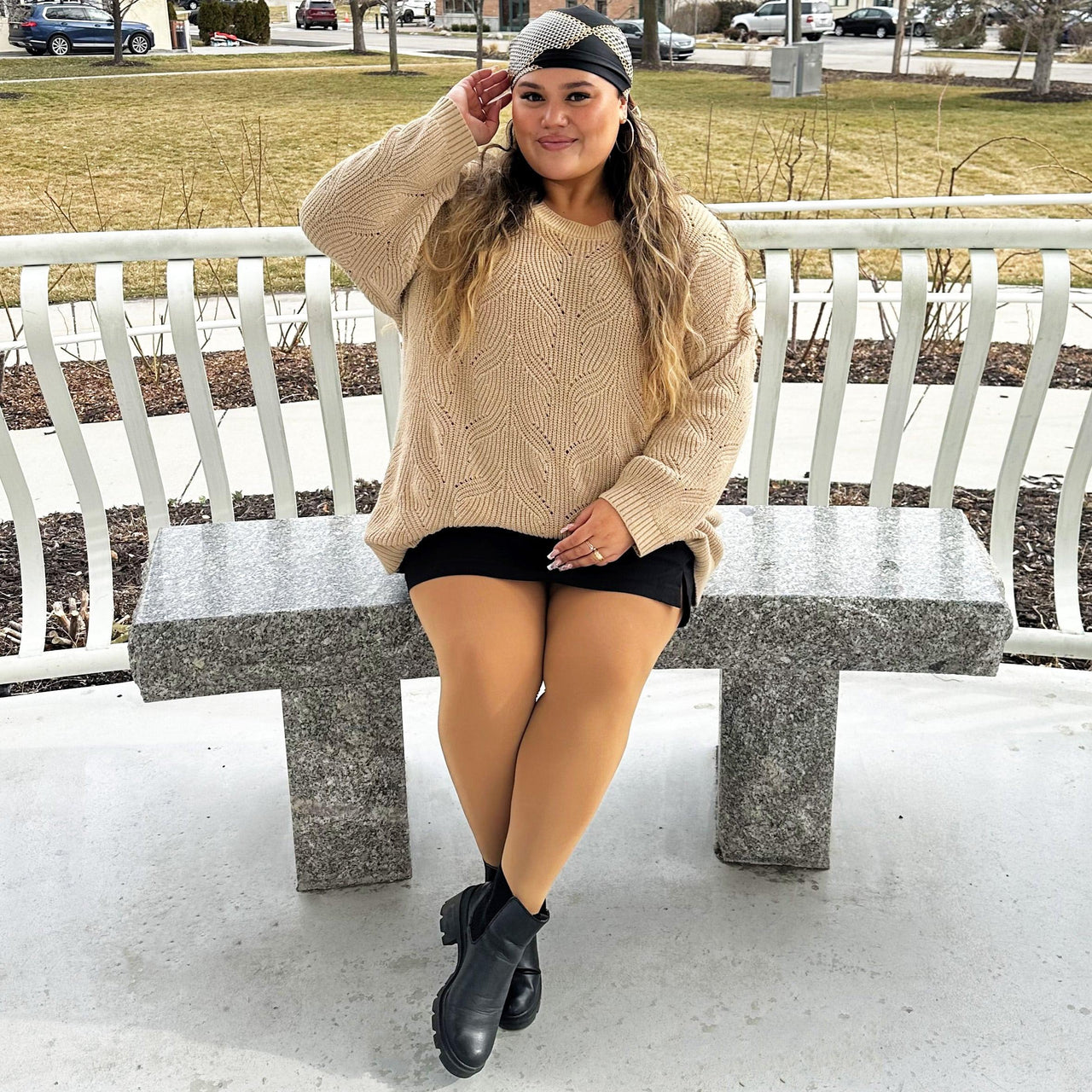 Caramel Latte Light Compression Tights - Snag