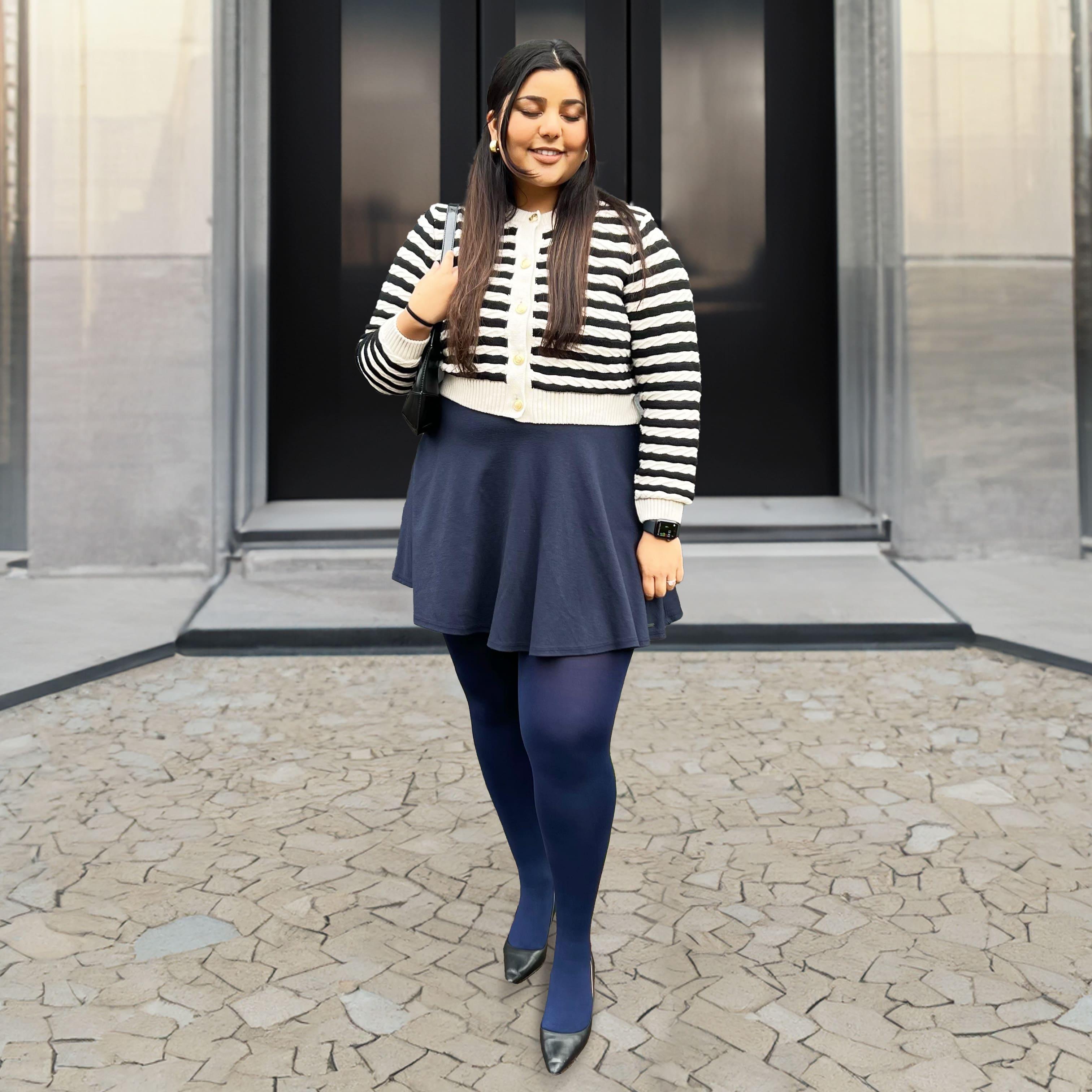 Navy Blue Light Compression Tights - Snag