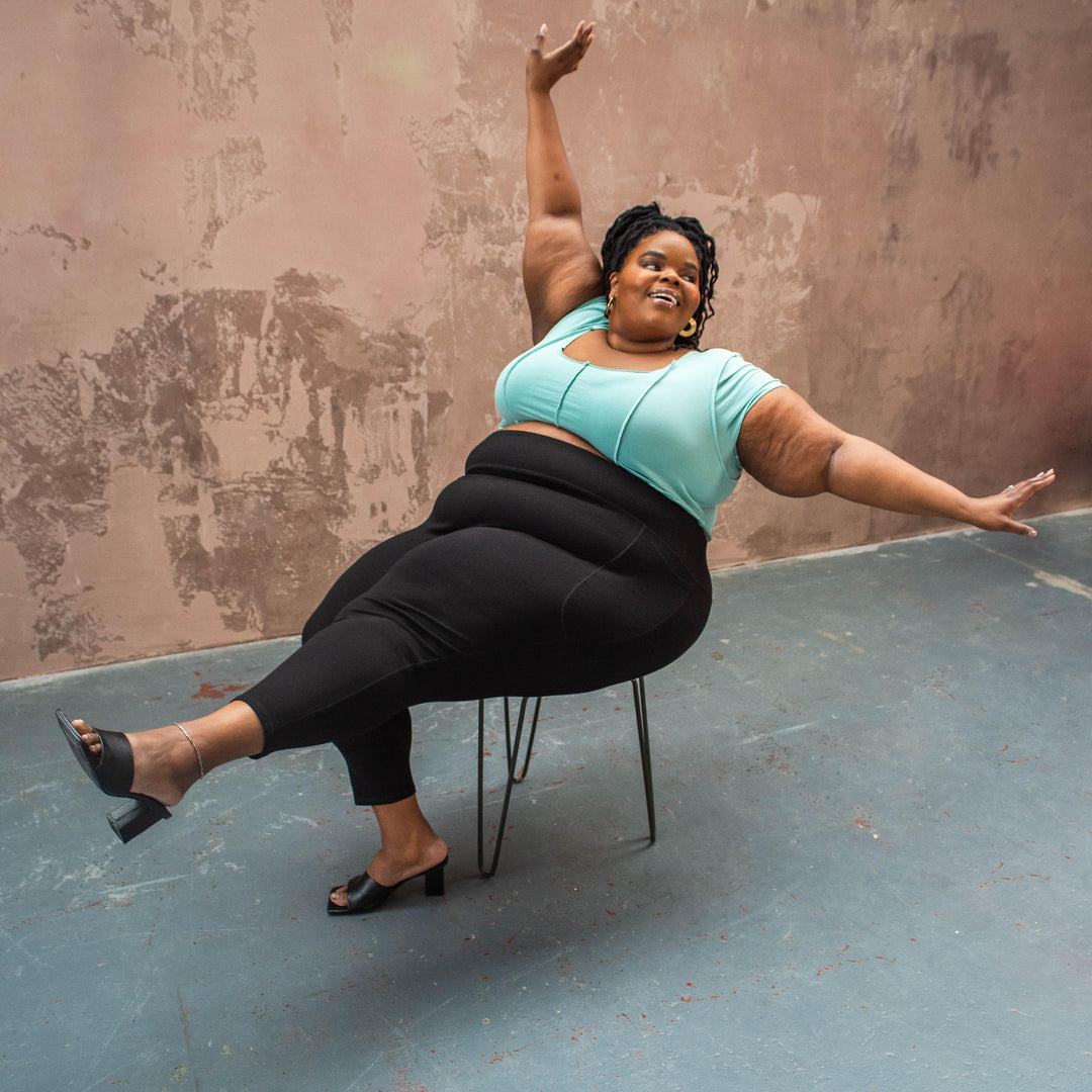 Black Squat Proof Short Leggings - Snag