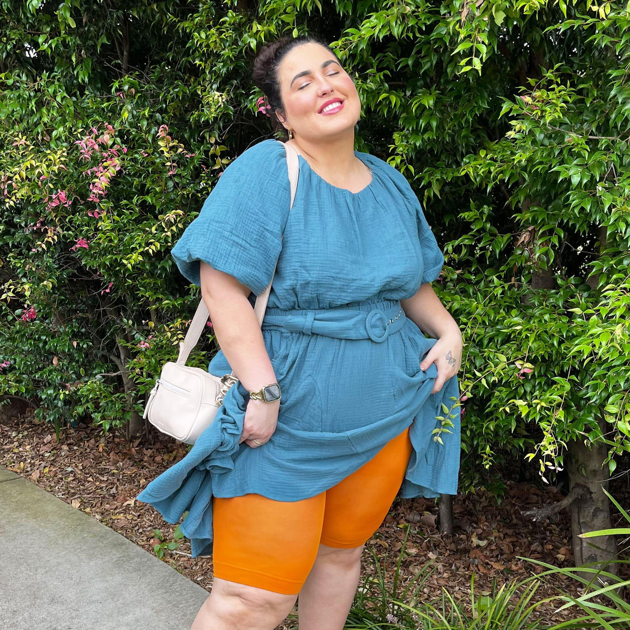 Papaya Orange Stay Cool Chub Rub Shorts - Snag