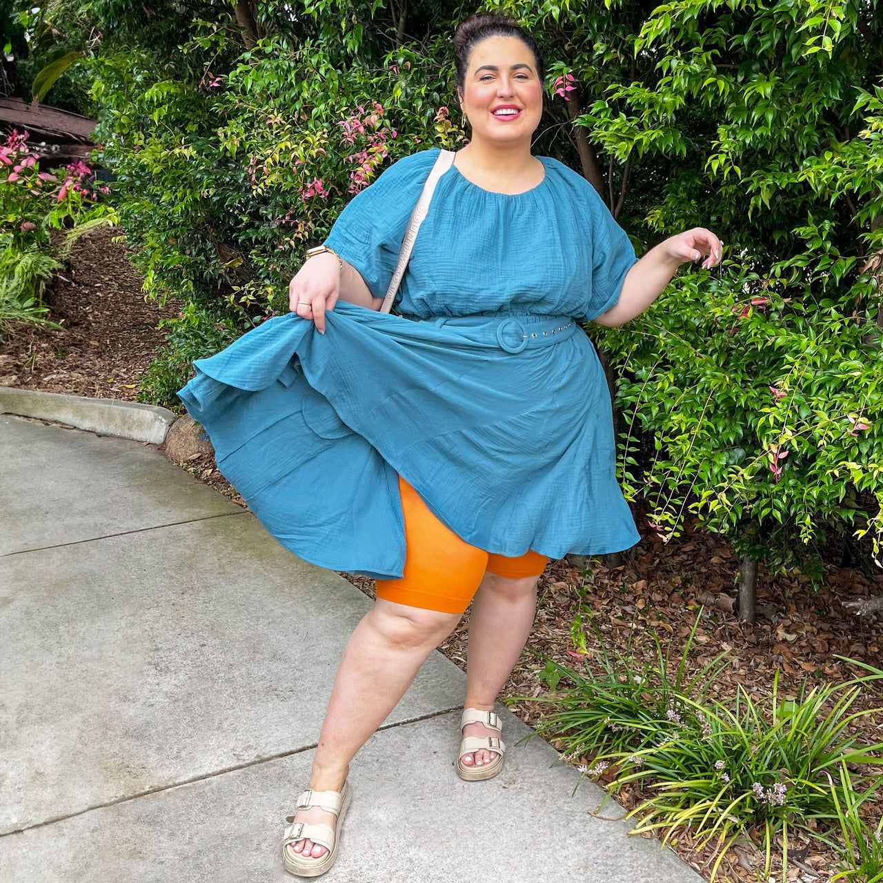 Papaya Orange Stay Cool Chub Rub Shorts - Snag