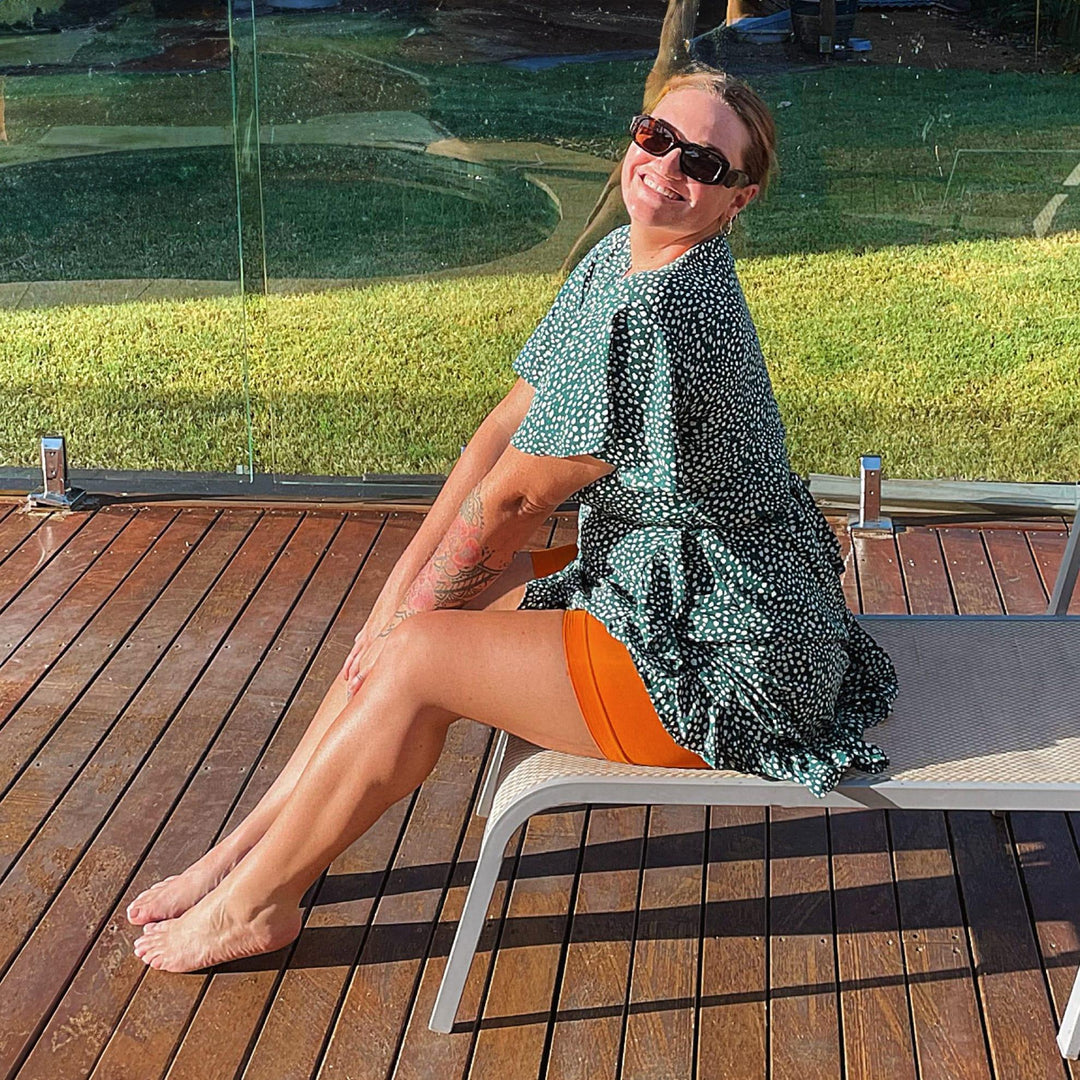 Papaya Orange Stay Cool Chub Rub Shorts - Snag